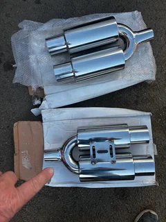 Exhaust back box Twin pipe stainless steel silencer. | Johannesburg ...