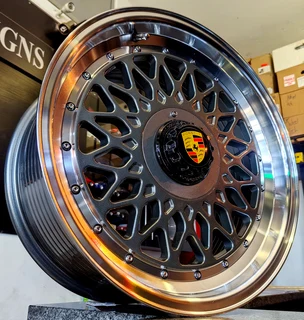 17" PORSCHE MESH REPS GLOSS GREY WHEELS... | Other | Gumtree South Africa
