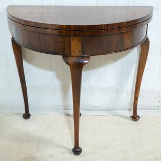 Walnut Half Moon Games Table | Diep River | Gumtree South Africa
