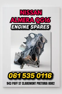 Nissan almera QG16 engine spares Whatsapp me 0615350116 | Pretoria West ...