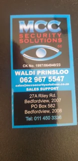 Mcc security Solutions | Kempton Park | Gumtree South Africa