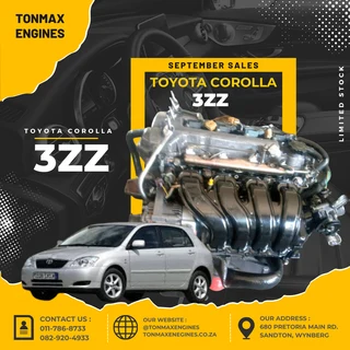 Toyota Corolla RunX 3ZZ Engines for Sale | Wynberg | Gumtree South Africa
