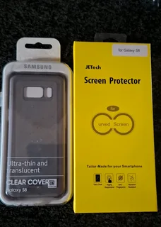 Samsung S8 original cover and screenguard for sale | Phoenix | Gumtree ...
