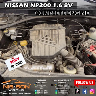 NISSAN NP200 1.6 8V COMPLETE ENGINE | Point & Harbour | Gumtree South ...