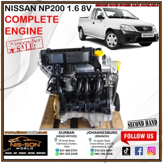 NISSAN NP200 1.6 8V COMPLETE ENGINE | City Centre | Gumtree South Africa