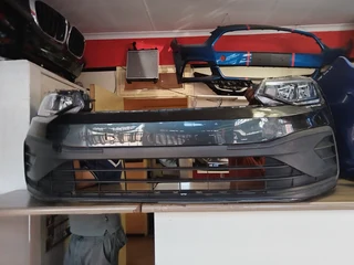 2022 VW POLO 8 SEDAN COMPLETE FRONT BUMPER WITH HEADLIGHT FOR SALE ...