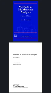 Methods Of Multivariate Analysis 2nd Edition Rosebank Gumtree South Africa