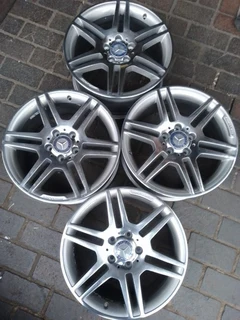 A set of 17inches original AMG mags 5x112 p c d for mercedes benz or ...
