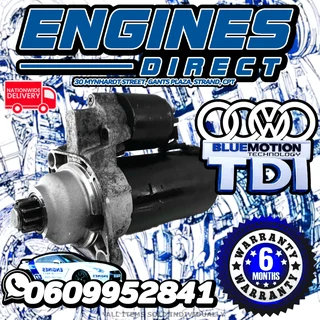VW 1.4 TDi Polo AMF Starter Motor Available at Engines Direct Strand ...
