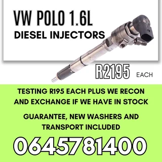 VW Polo 1.6L Diesel Injectors for sale | Strand | Gumtree South Africa