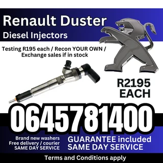 Renault Duster diesel injectors for sale for sale in Parow | Gumtree ...