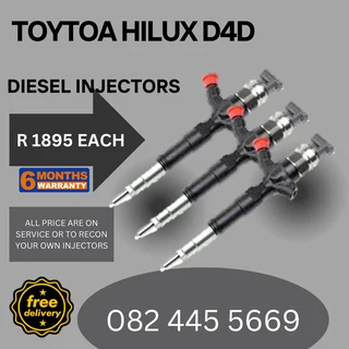 Toyota Hilux D4D Diesel Injectors for sale on service exchange or to ...