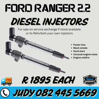 Ford Ranger 2.2 Diesel Injectors for sale on service exchange or to ...