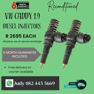 VW Caddy 1.9 Diesel Injectors for sale on service exchange or to recon ...