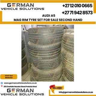 AUDI A5 mag rim and tyre set second hand available in stock | Pretoria ...