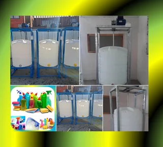500 liter detergent mixing machine, industrial unit, stainless steel ...