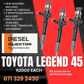 TOYOTA LEGEND 45 INJECTORS FOR SALE WITH WARRANTY | Pretoria West ...