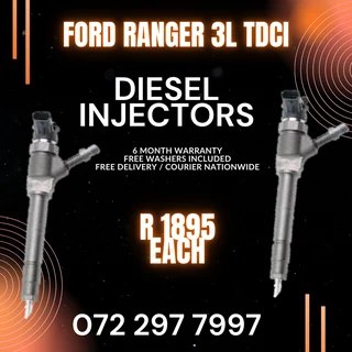 Ford Ranger 3L Diesel Injectors for sale on service exchange or to ...