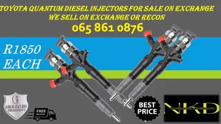 TOYOTA QUANTUM DIESEL INJECTORS FOR SALE ON EXCHANGE OR TO RECON ...
